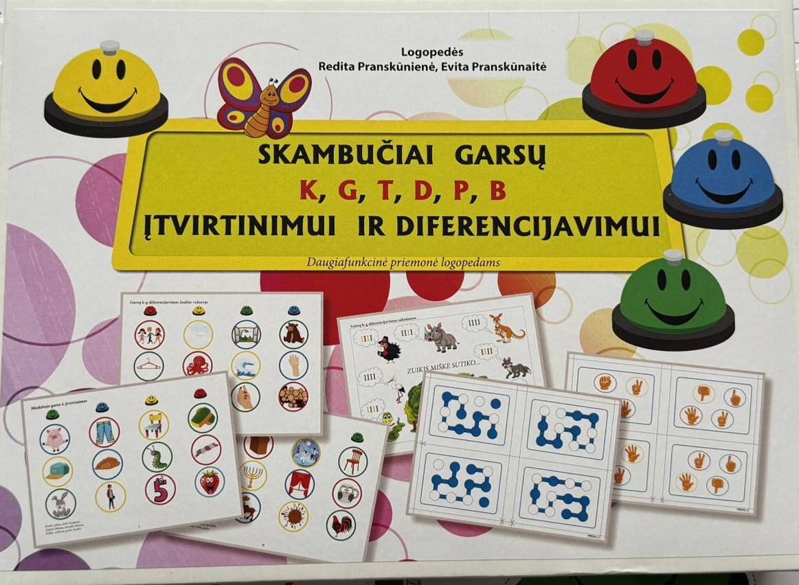 "Skambučiai" garsų K, G, T, D, P, B įtvirtinimui ir diferencijavimui ...